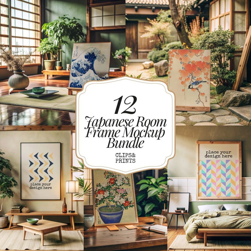 Frame Mock up Japanese - Etsy