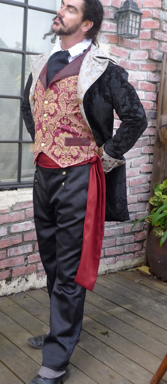 factory outlet online sale Black Tapestry Swallowtail Steampunk Frock ...