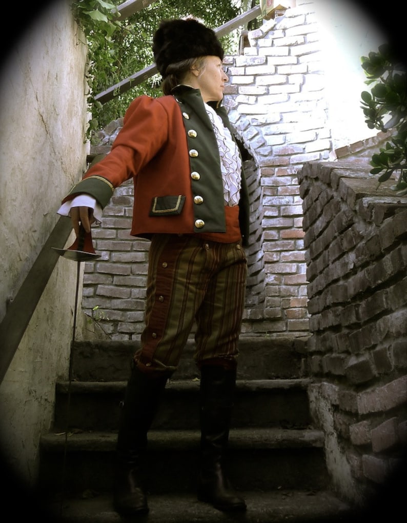 Steampunk Dragoon Red Coat Commander Jacket - Etsy