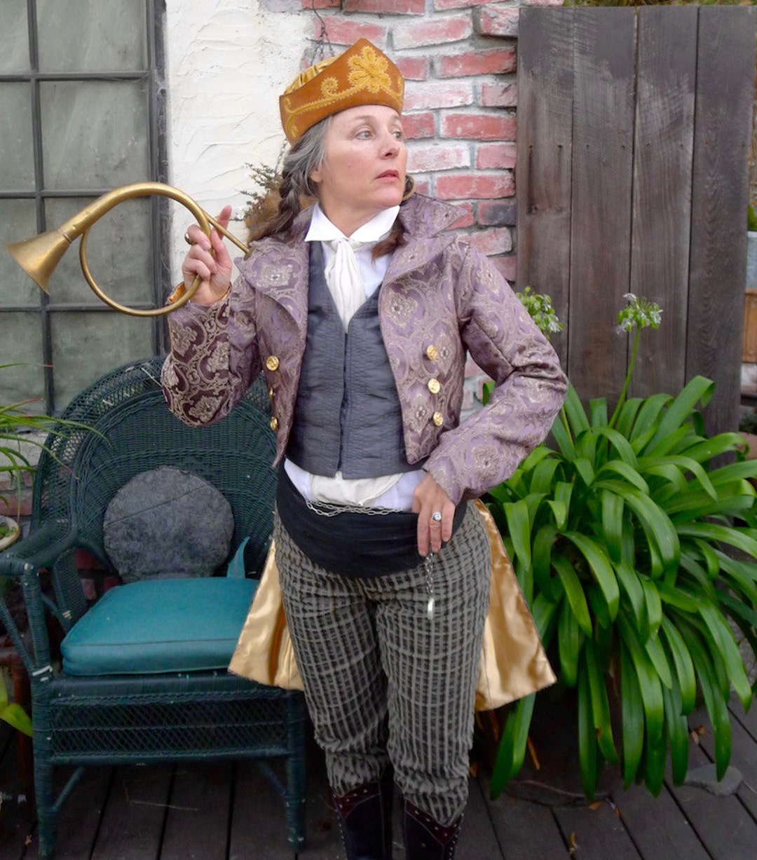 Mauve and Gold Renaissance Brocade French Steampunk Wedding Frock ...