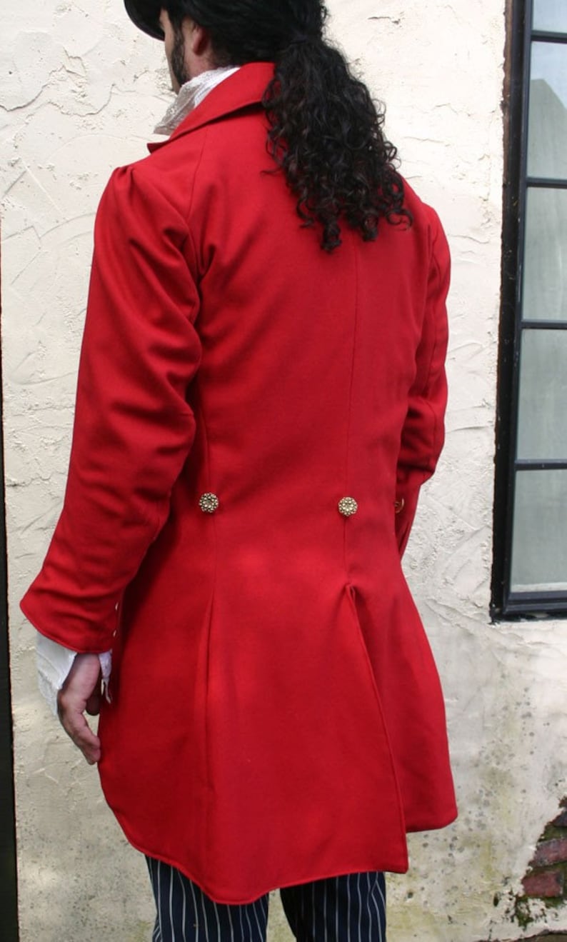 Red Hunting Swallowtail Jacket - Etsy