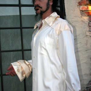 Men's White Steampunk Dandy Pirate Shirt - Etsy