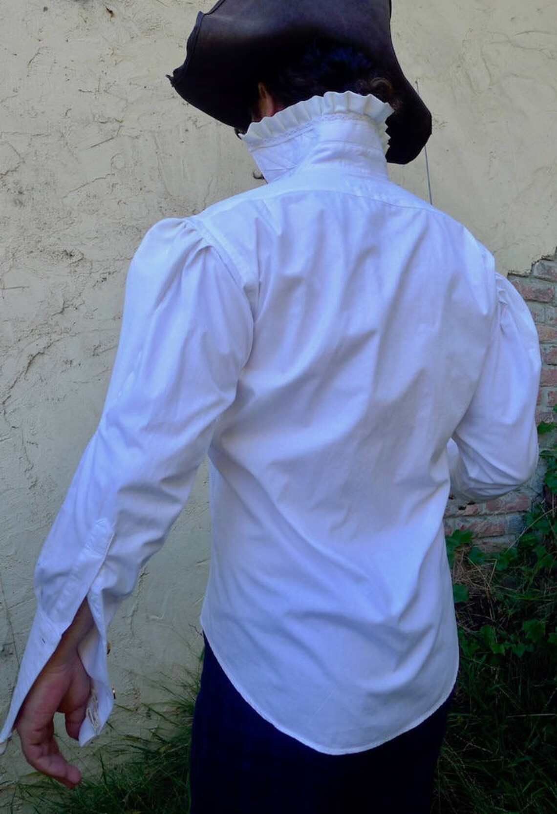 Men's White Steampunk Dandy Pirate Shirt - Etsy