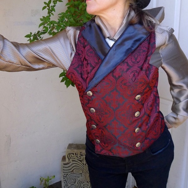 Double Breasted Vest - Etsy