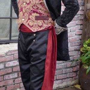 Black Tapestry Swallowtail Steampunk Frock Cutaway Wedding Coat ...