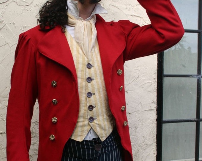 Red Hunting Swallowtail Jacket - Etsy