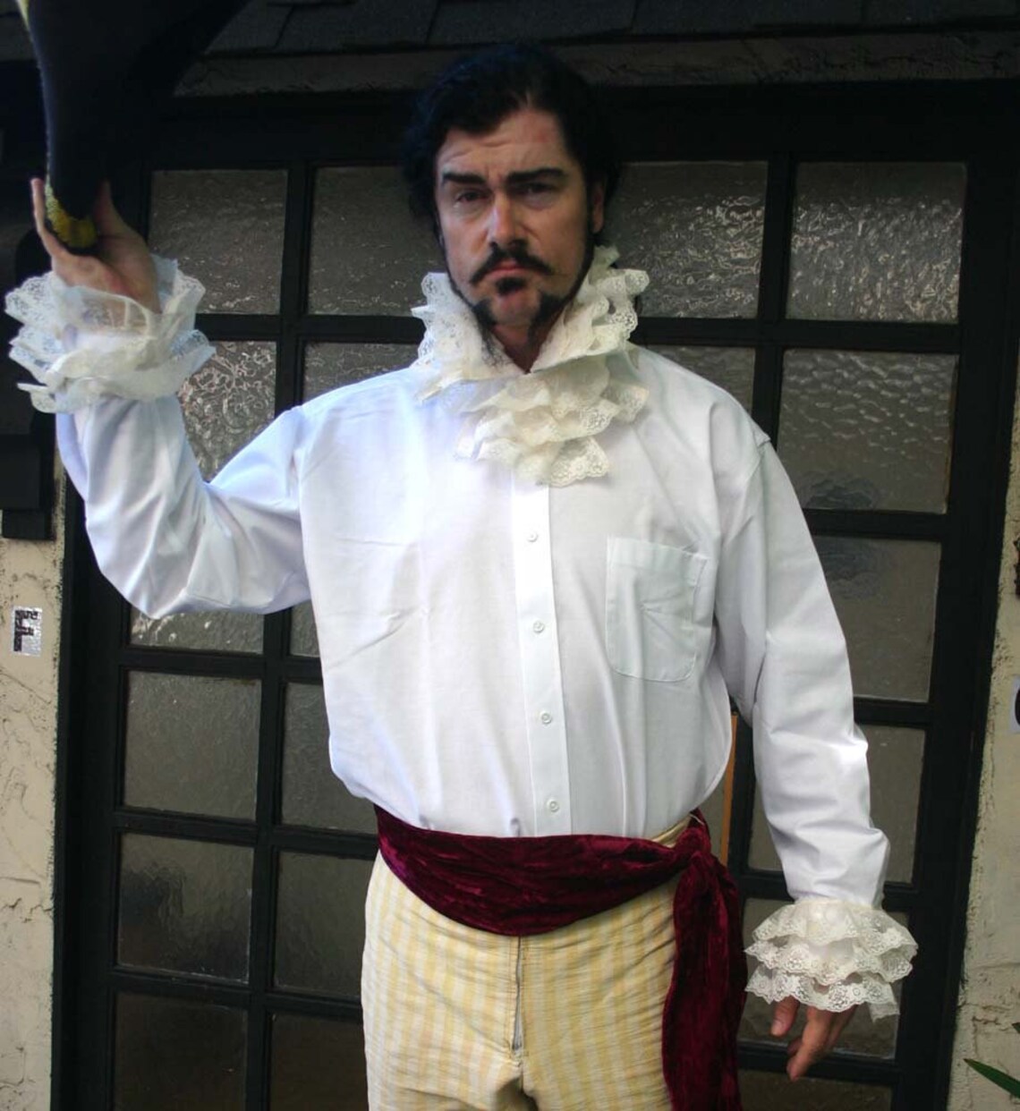 Gentlemen's White Elizabethan Ruff Steampunk Pirate Shirt - Etsy
