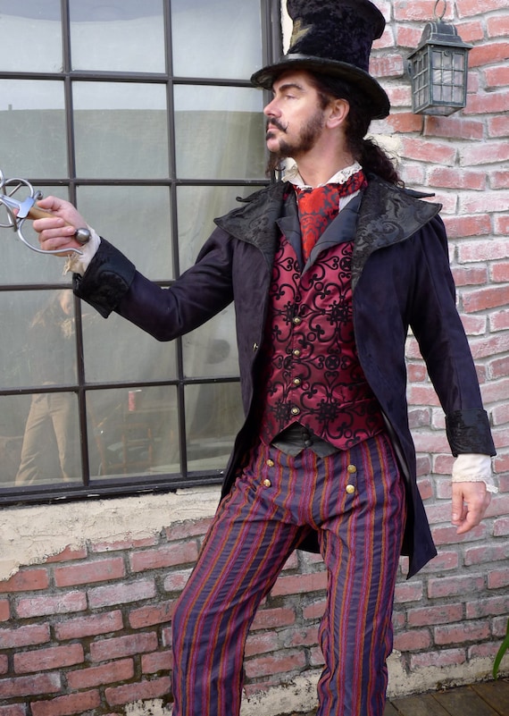 factory outlet online sale Black Tapestry Swallowtail Steampunk Frock ...