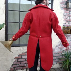 Red and Gold Ringmaster's Cutaway Jacket - Etsy