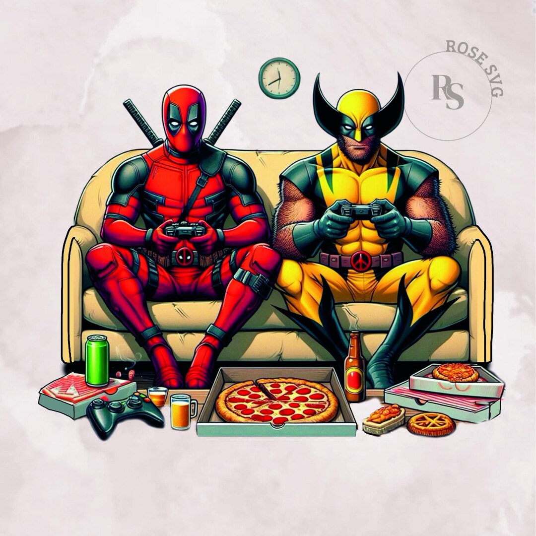 Playing Paystation Deadpooll & Wolverinee, Deadpool Wolverine Eating ...
