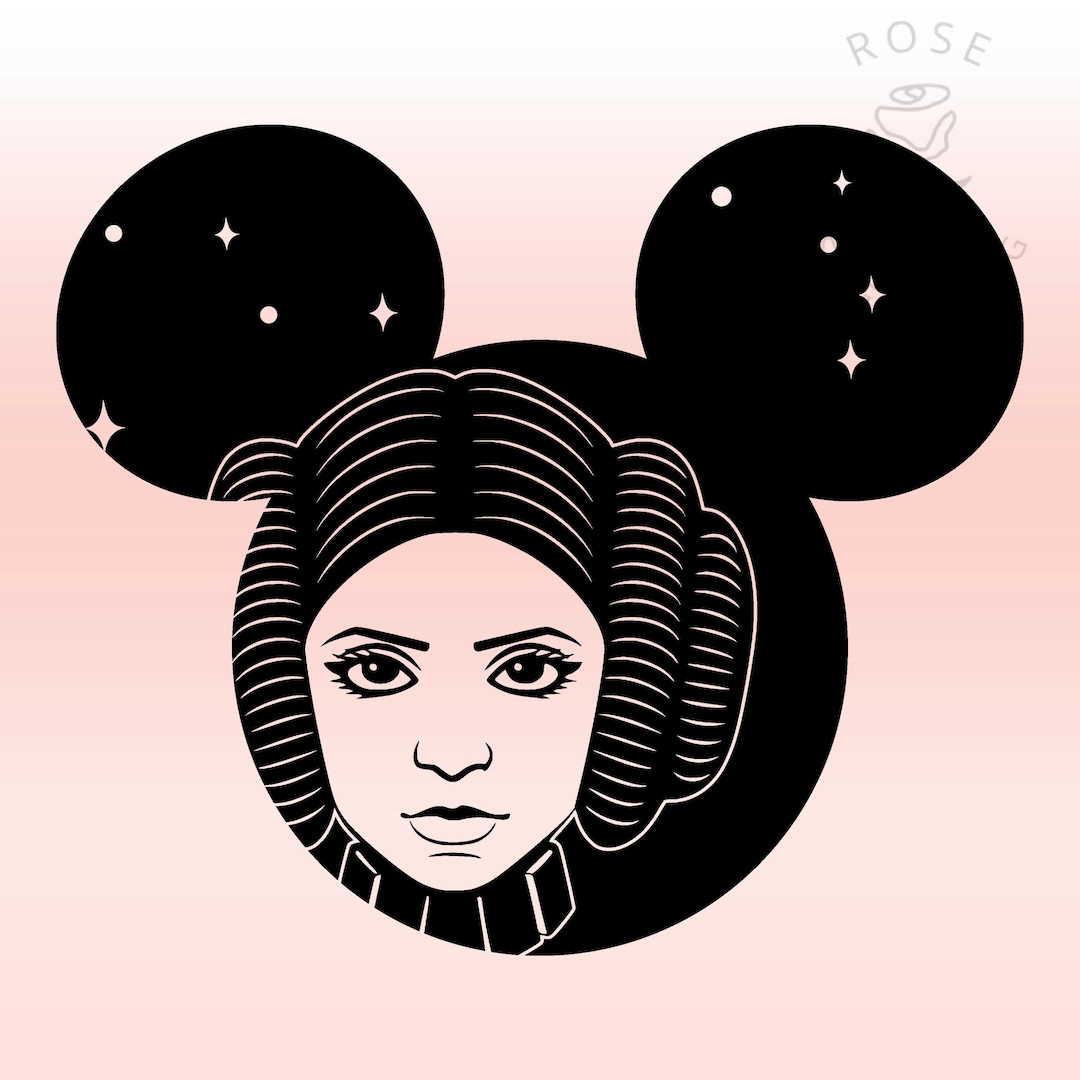 Princess Leia SVG, Star Wars Princess Leah Png, Mouse Head Ears Png ...