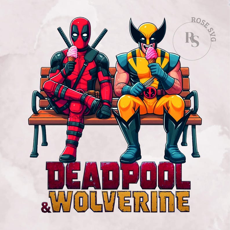 Eating İce-cream Deadpooll & Wolverinee, Deadpool Wolverine Eating ...