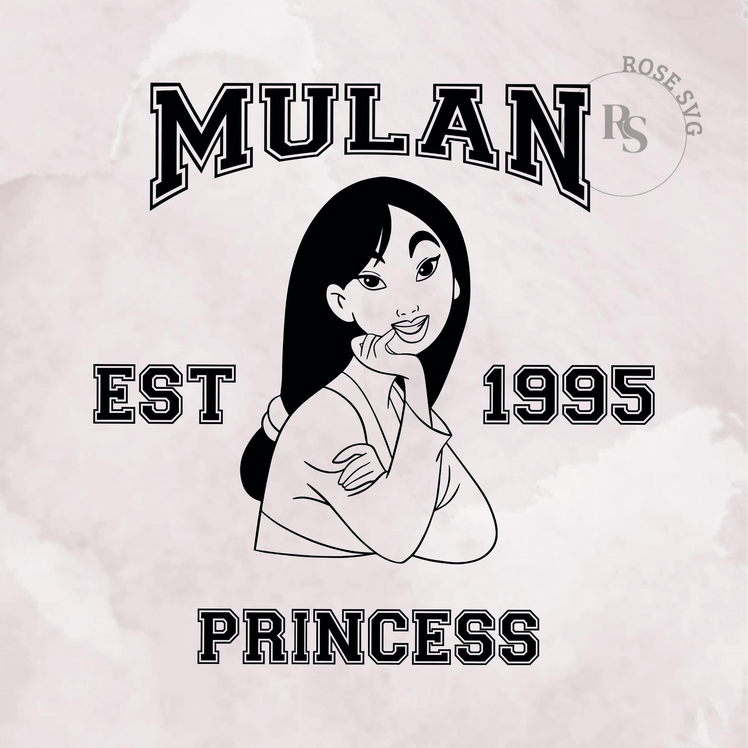 Princess Mulann Est 1995 Svg, Svg for Cricut, Princess Face Svg Png ...