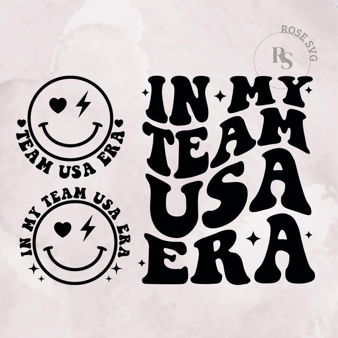 In My Team Usa Era Svg Png, Team Usa Paris Svg, Team Usa 2024 Svg, Wavy ...