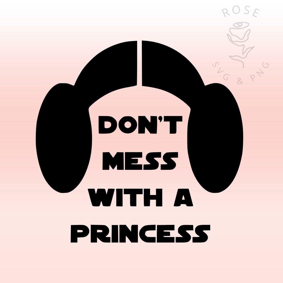 Princess Leah SVG, Star Wars Princess Leah Png, Mouse Head Ears Png Clipart , Cut File Outline ...