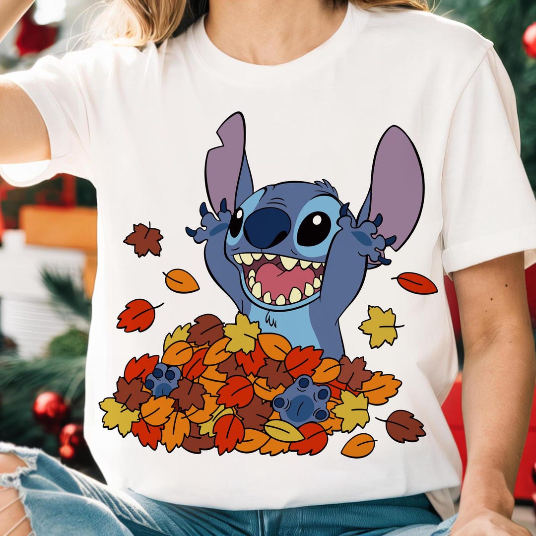 Stitch Thanksgiving SVG, Disney Thankful Svg,png, Hello Autumn SVG ...