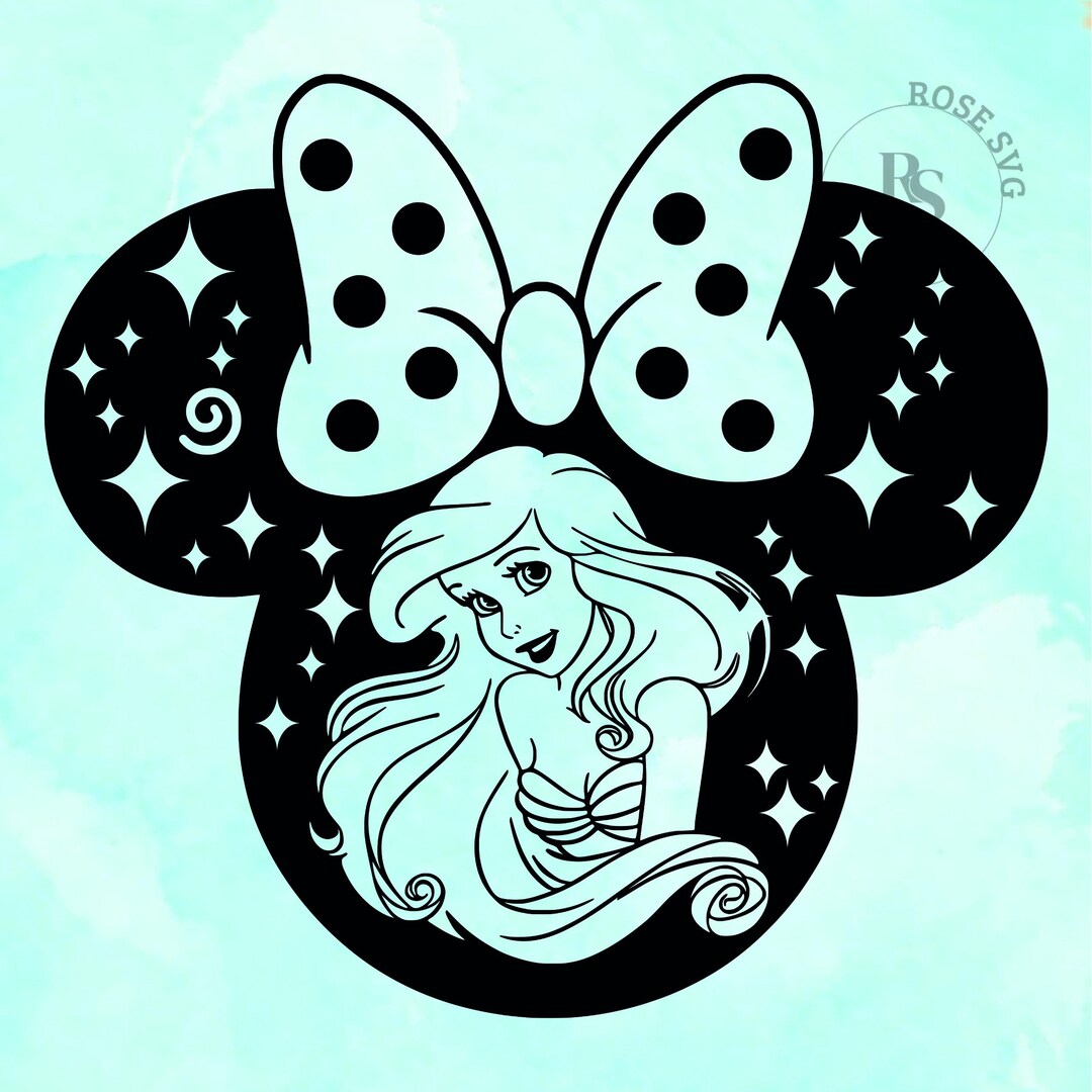Princesa Ariel Svg, Ariel Cricut Svg, Sirena Cricut Svg, Diseños De ...