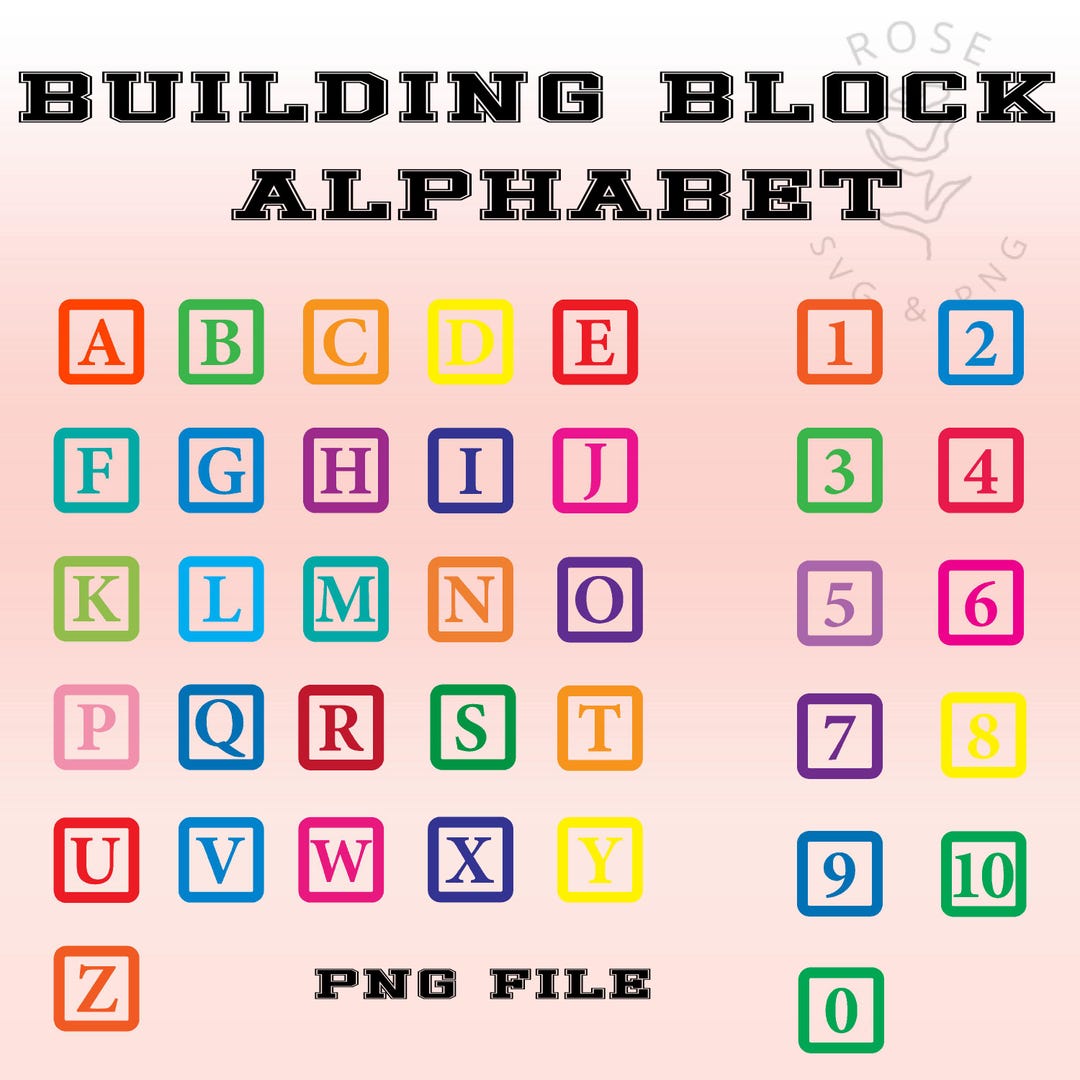 Building Block Font Png,building Block Alphabet PNG, Joy Font PNG ...