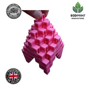 Pink Flexi Grid Fidget Toy - 3D Printed Stress Relief, Flexible Sensory ...