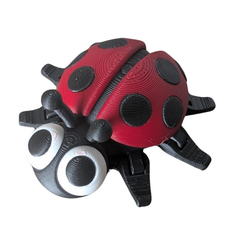 Ladybird Articulated Fidget Toy - 3D Printed Flexi Sensory Stress ...