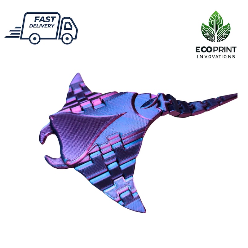 3d Printed Manta Ray - Etsy