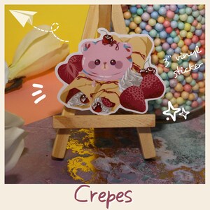 Crepes- Vinyl Sticker, Aesthetic Stickers, Cute Stickers, Handmade ...