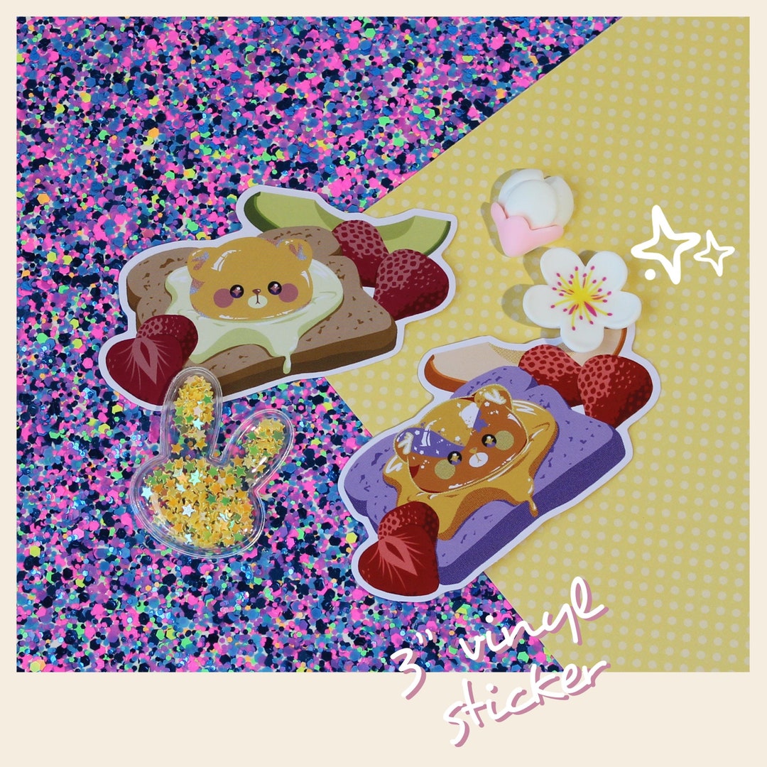 Eggs- Vinyl Sticker, Aesthetic Stickers, Cute Stickers, Handmade, Cute ...