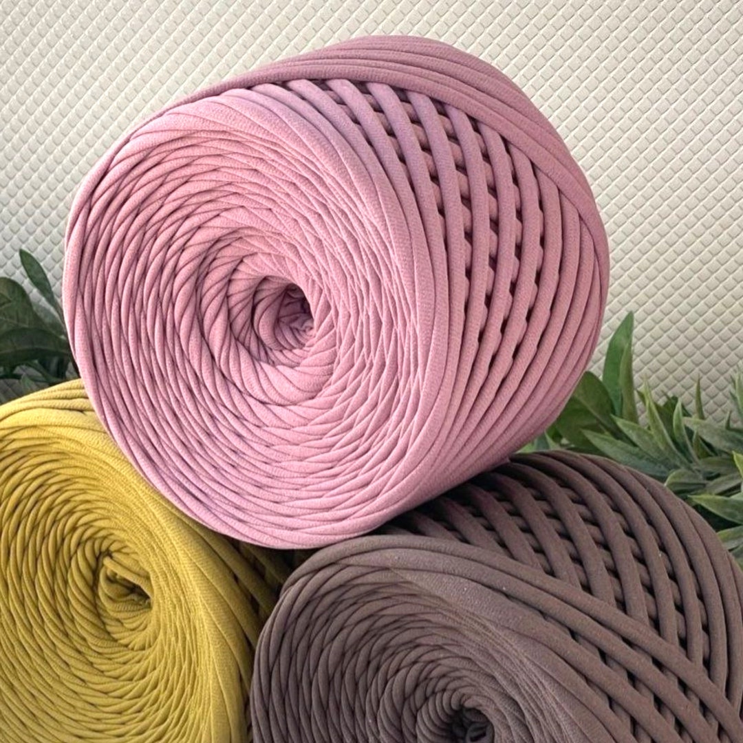 Tshirt Yarn for Crochet, T Shirt Yarn 62 Colors, 100% Cotton Chunky ...