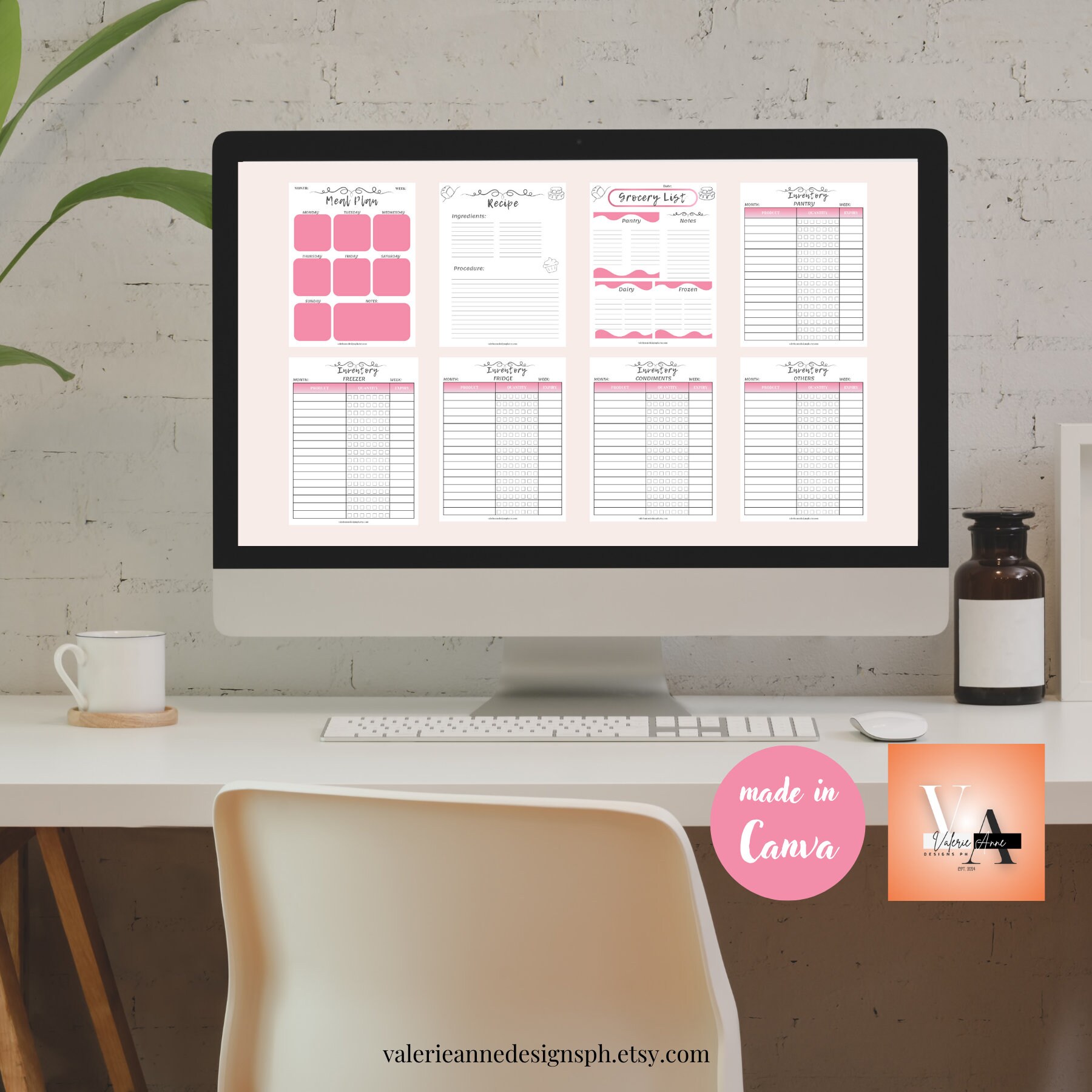 Business / Kitchen Inventory / Organizer / Pantry Inventory /meal ...