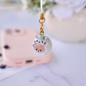 Handmade Studio Ghibli Totoro and Bear Phone Charm - Kawaii Charm ...