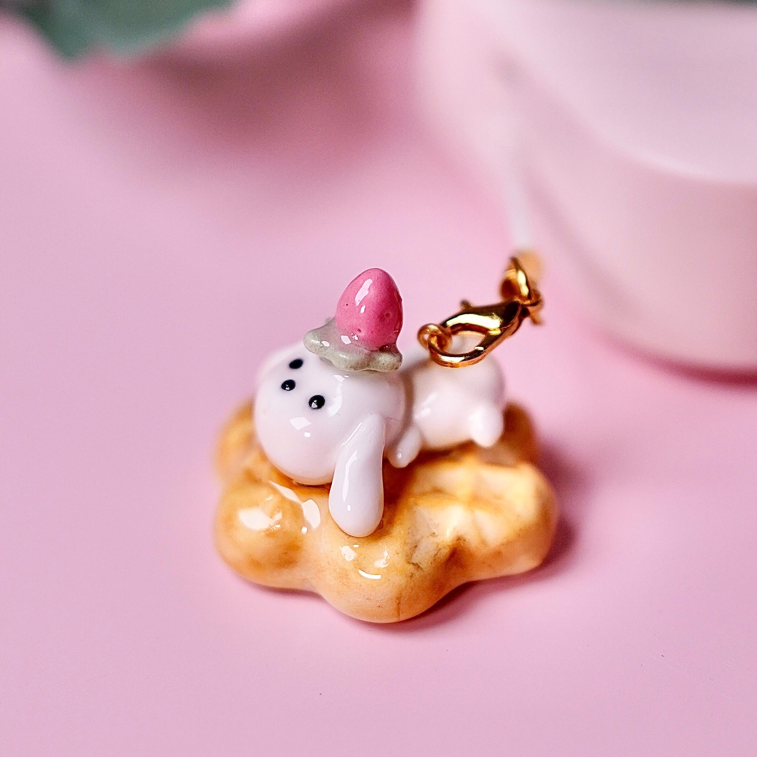 LIMITED EDITION! Kawaii Maltese and Breads Keychains | Waffles ...