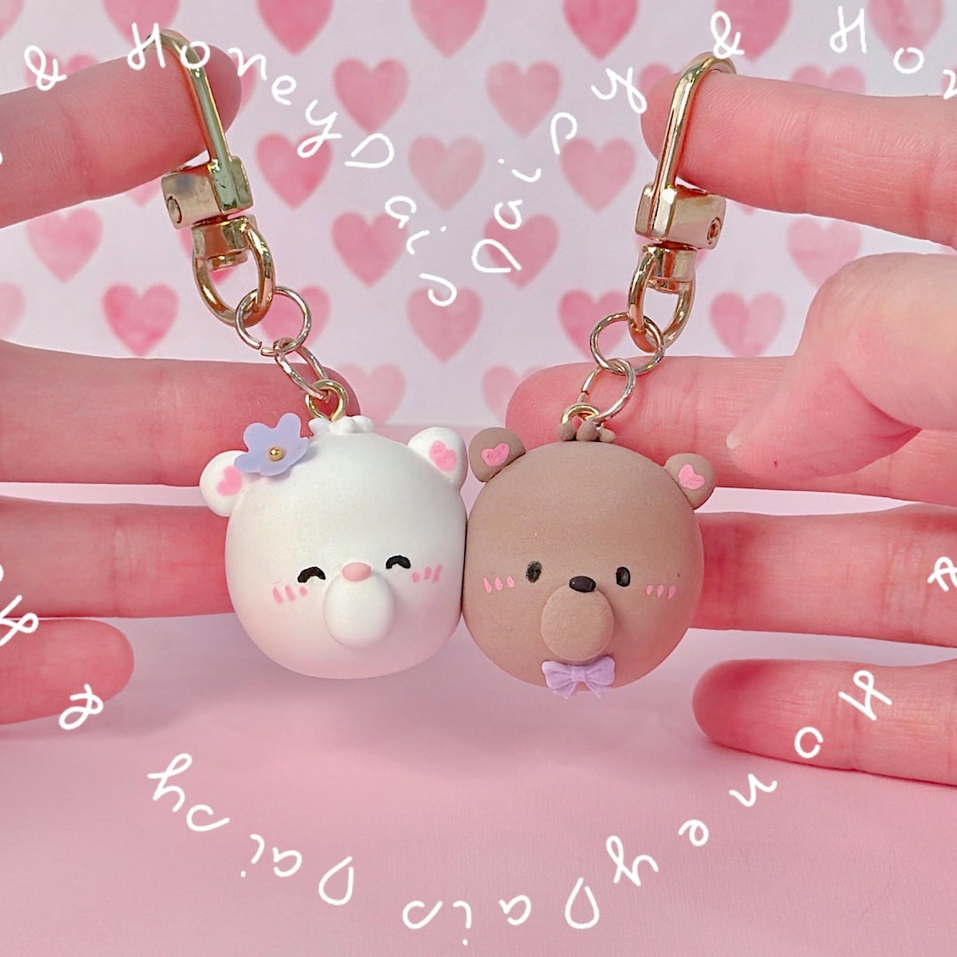 Cute Magnetic Couple Keychains, Purse Accessories, Unique Gift for Her ...