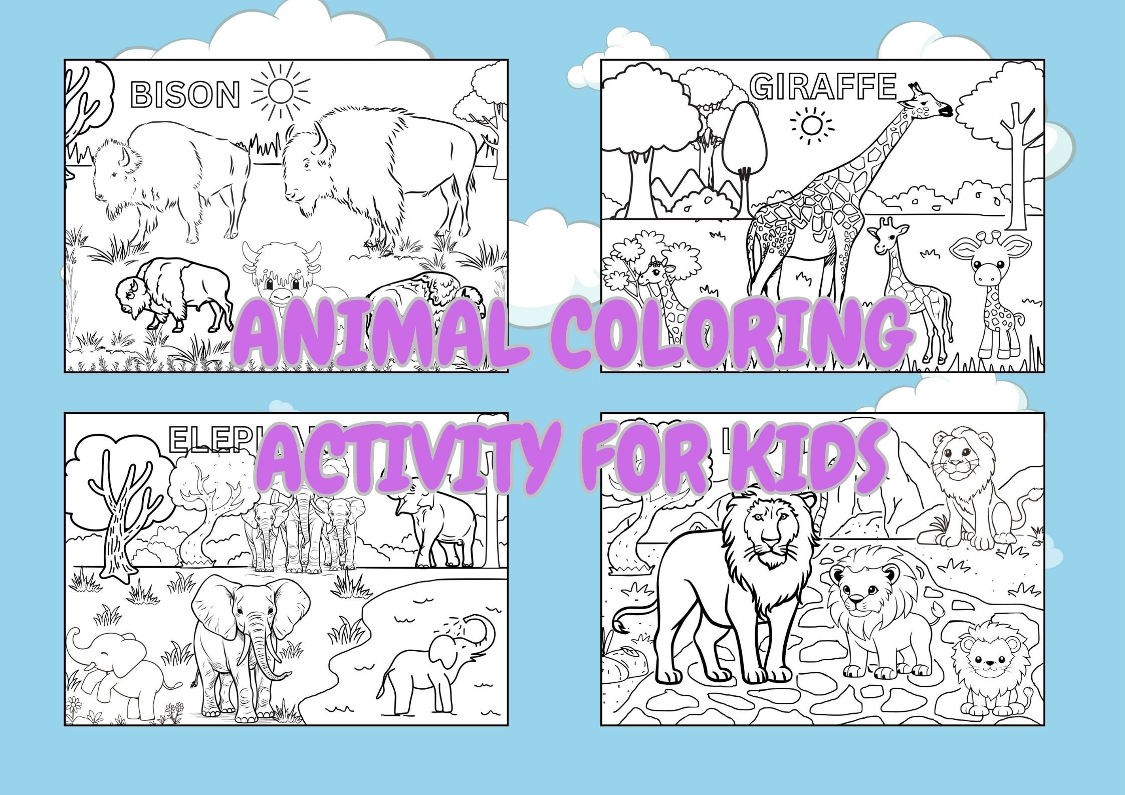 Coloring Pages, Animal Coloring Pages, Animal Jungle Coloring Pages ...