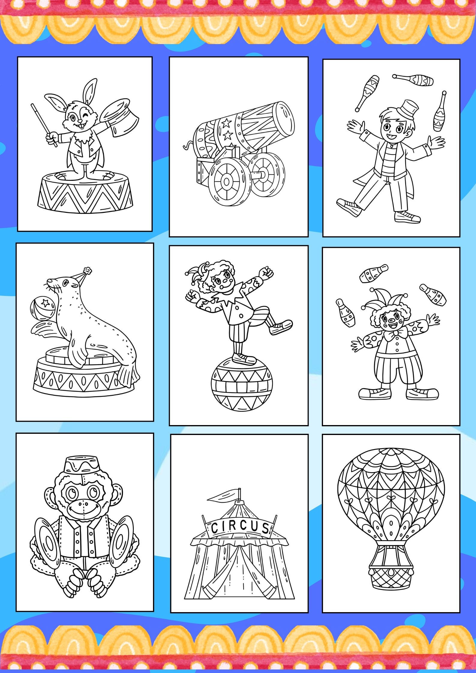 Coloring Pages, Circus Coloring Pages, Circus Acrobat Coloring Pages ...
