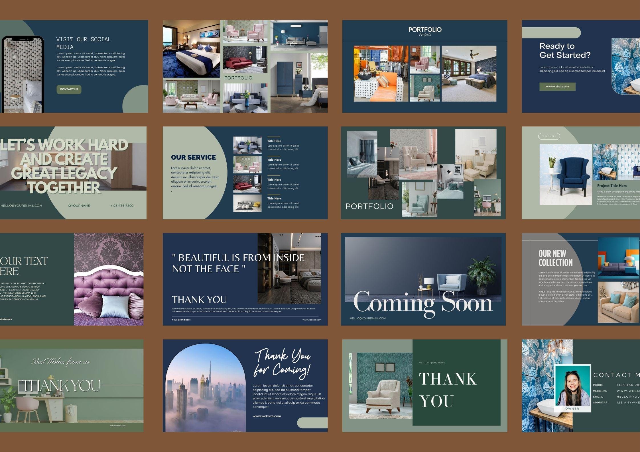 Modern Webinar Slide Deck 03, CANVA PPT Presentation Template, DIY ...