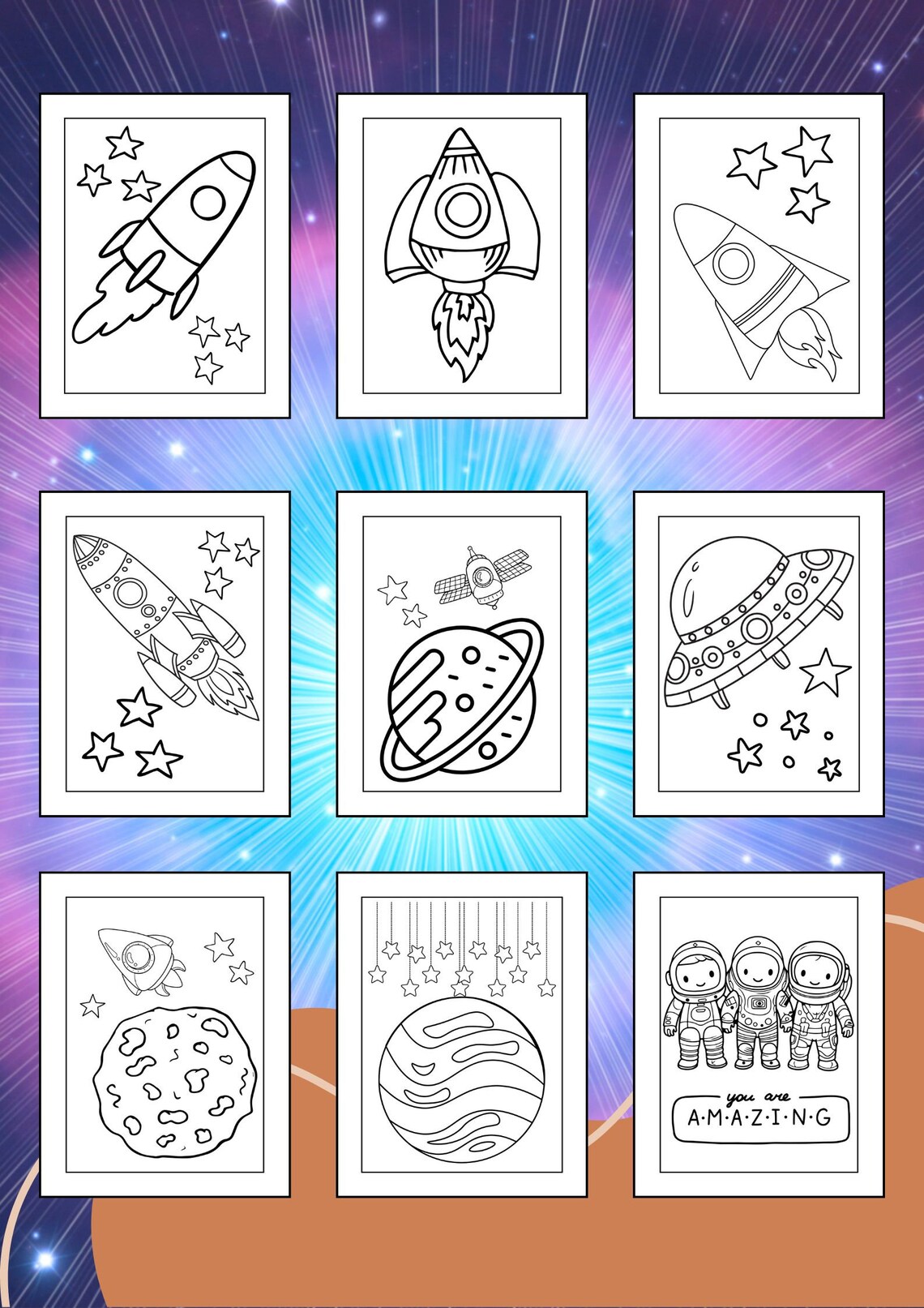 Coloring Pages, Space Spaceship Coloring Pages, Astronaut Coloring ...