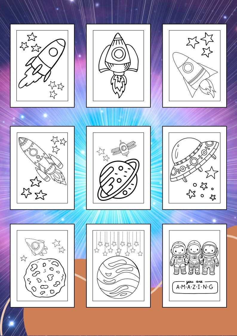 Coloring Pages, Space Spaceship Coloring Pages, Astronaut Coloring ...