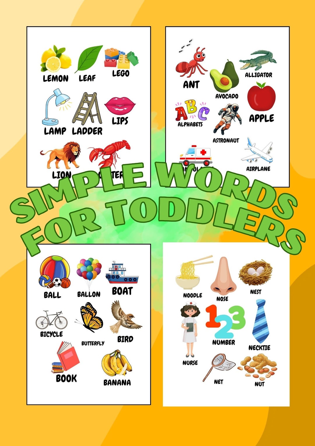 Vocabulary Alphabet Worksheet, Educational Worksheet, Word Practice ...