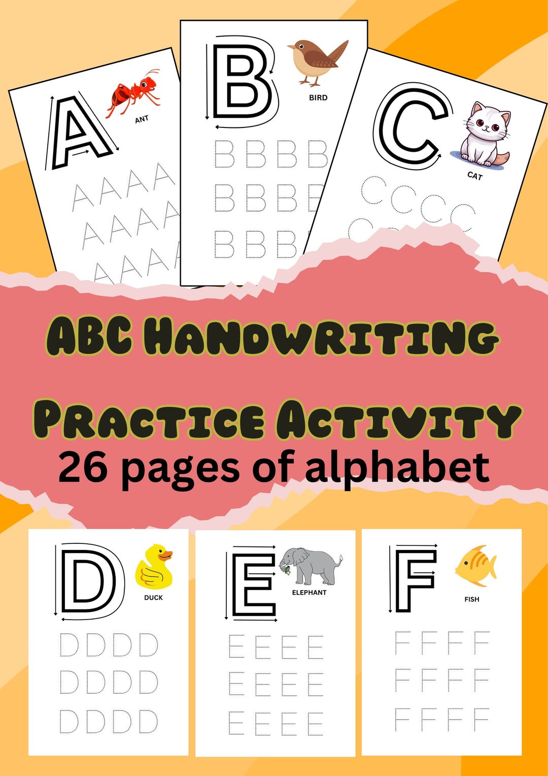 Alphabet Worksheet, Alphabet Handwriting, Education Worksheet ...