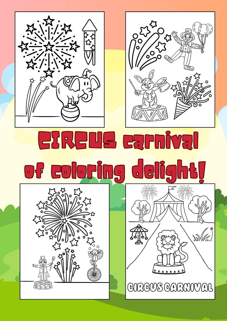 Coloring Pages, Circus Coloring Pages, Circus Carnival Coloring Pages ...