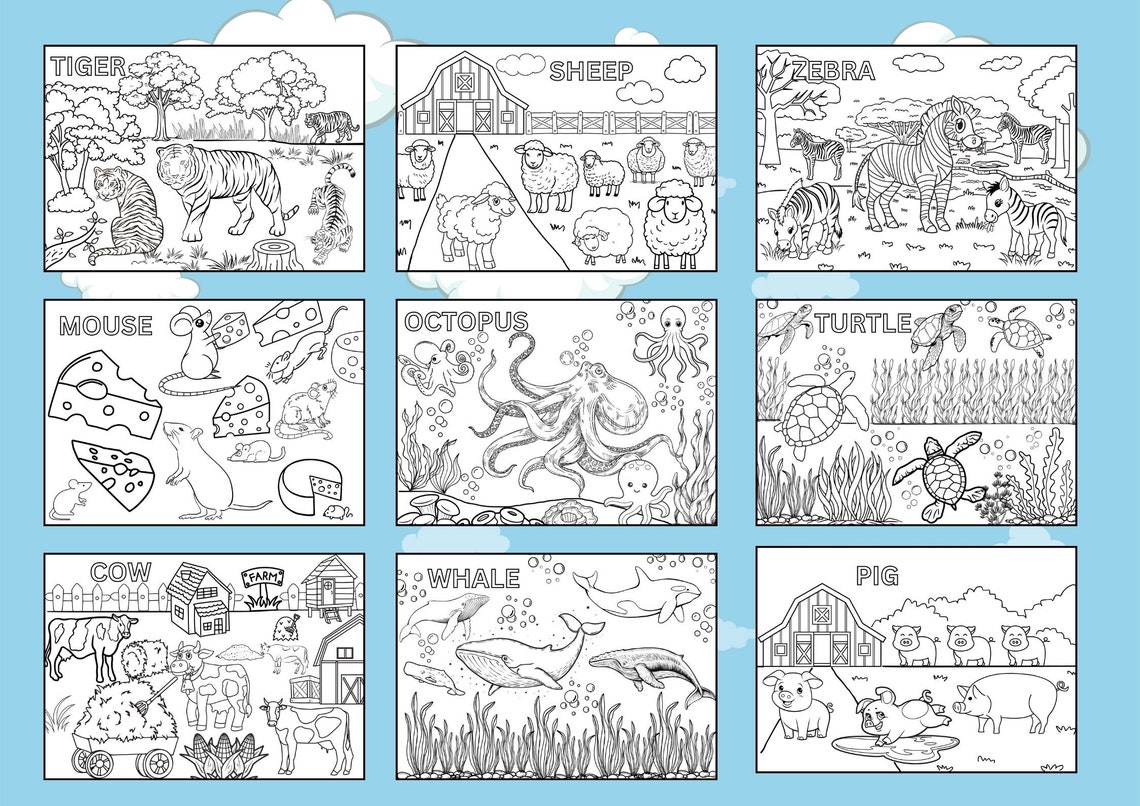Coloring Pages, Animal Coloring Pages, Animal Jungle Coloring Pages ...