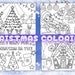 Christmas Coloring Pages Kids Activity Printable Santa for Children Art ...