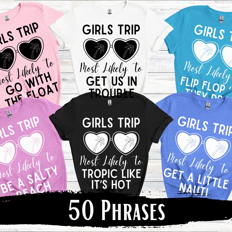 Funny Girls Trip Shirts - Etsy