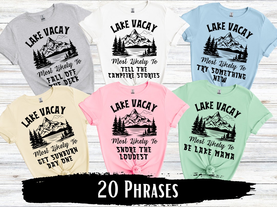 Family Lake Vacation Shirts, Funny Lake Shirts, Lake Crew, Lake Trip ...