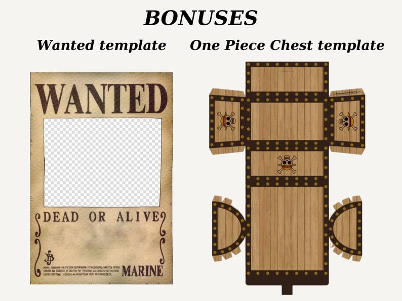 Digital One Piece Poster Set One Piece SVG PNG Luffy, Straw Hat Crew ...