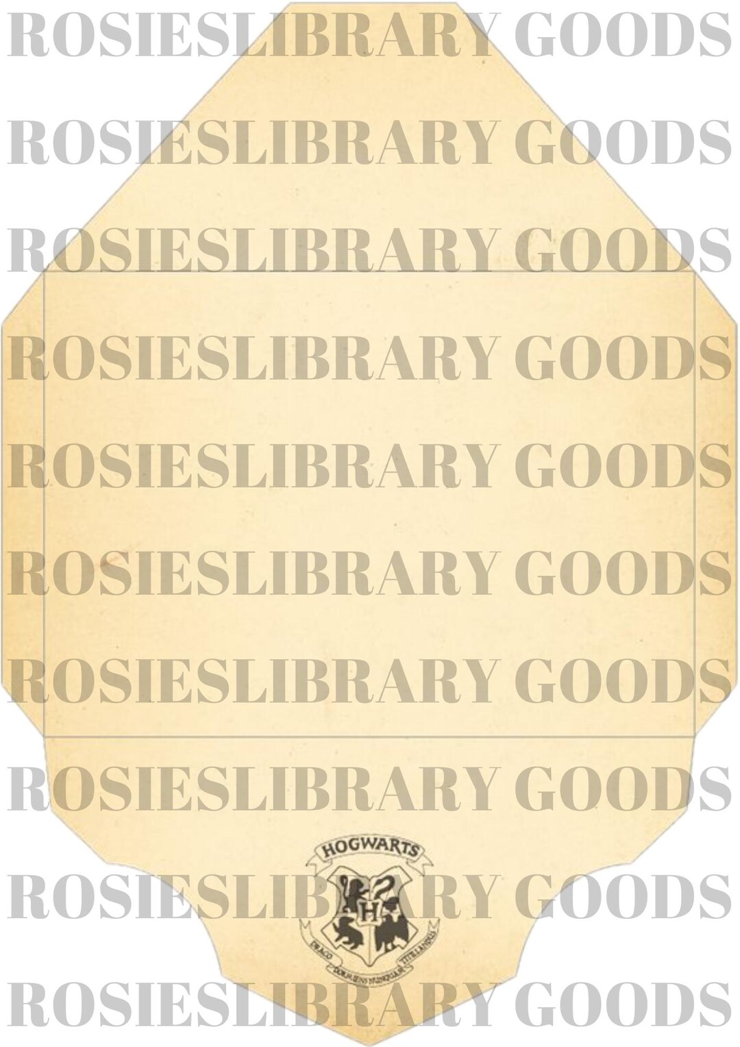 Digital Harry Potter Envelope Letter Template, Hogwarts Houses Wax Seal ...
