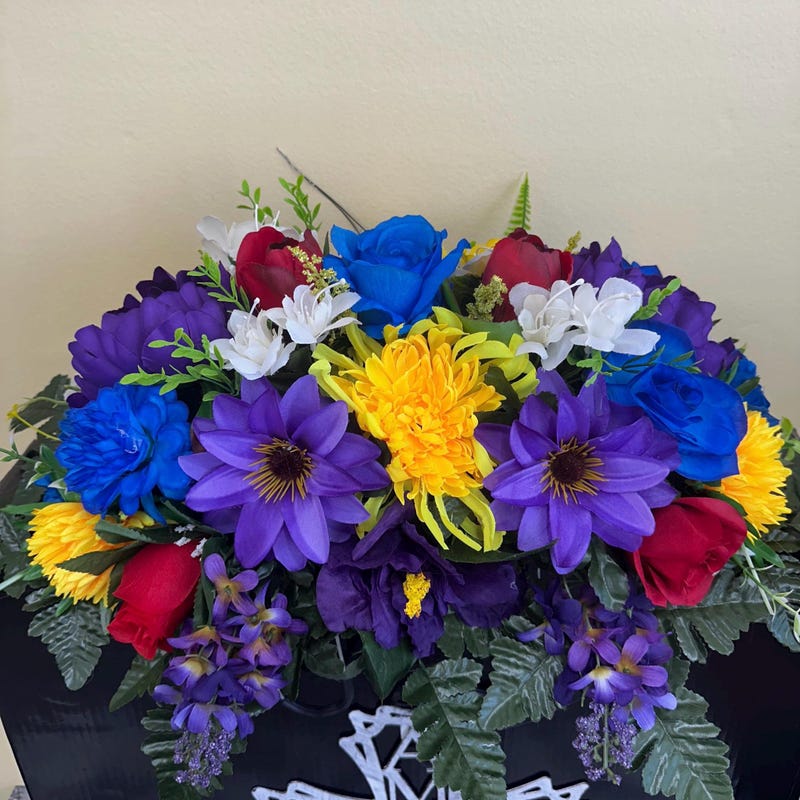 Headstone Floral Arrangements - Etsy