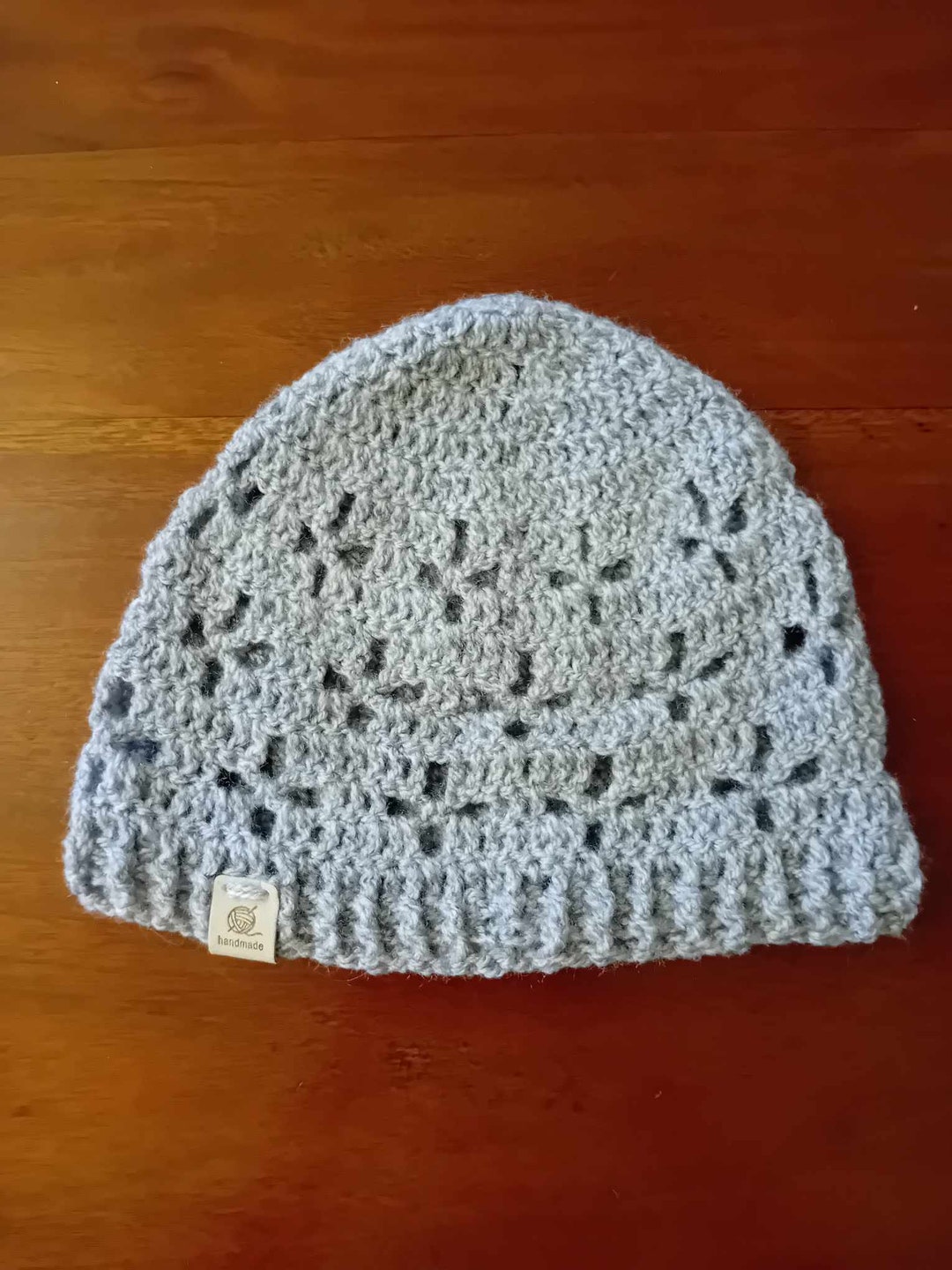 Crochet Hat in Filet Flower - Etsy