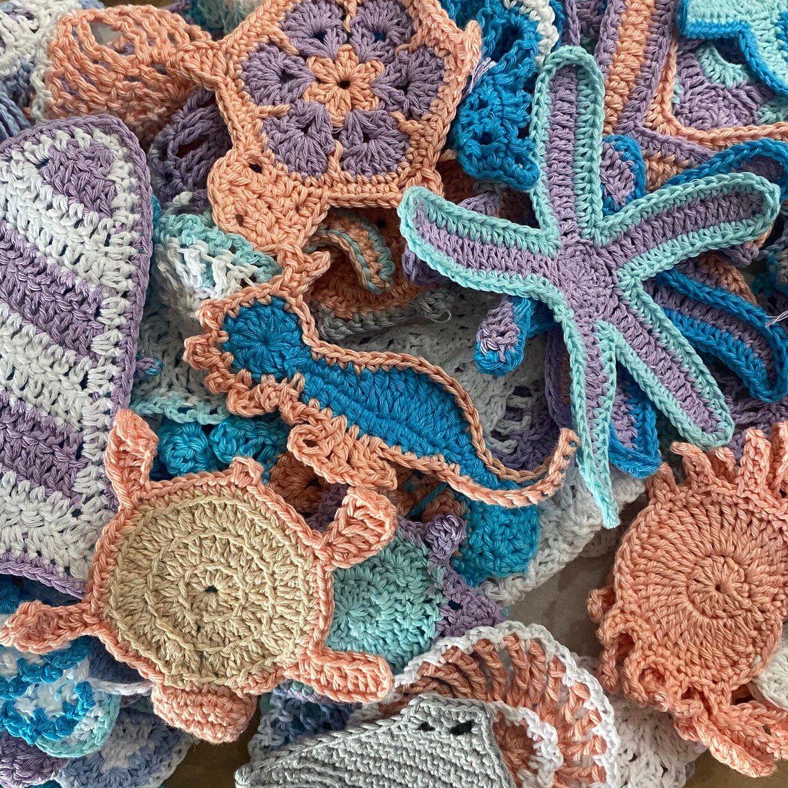 Seahorse Crochet Pattern, Seahorse Applique, Sea Motif - Etsy