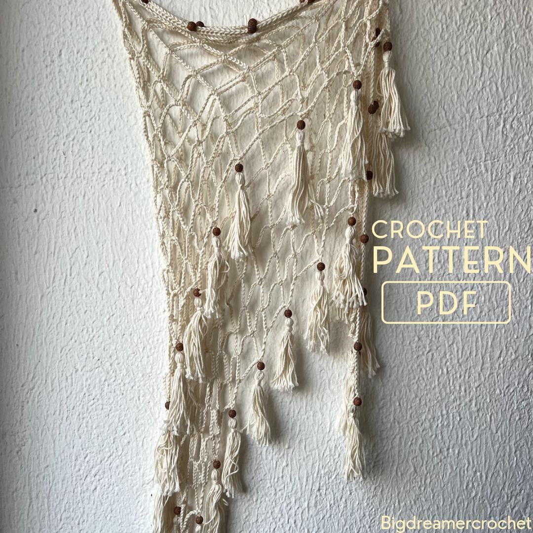 Mesh Crochet Pareo PDF Pattern | Beach Cover up Skirt, Summer Wrap ...
